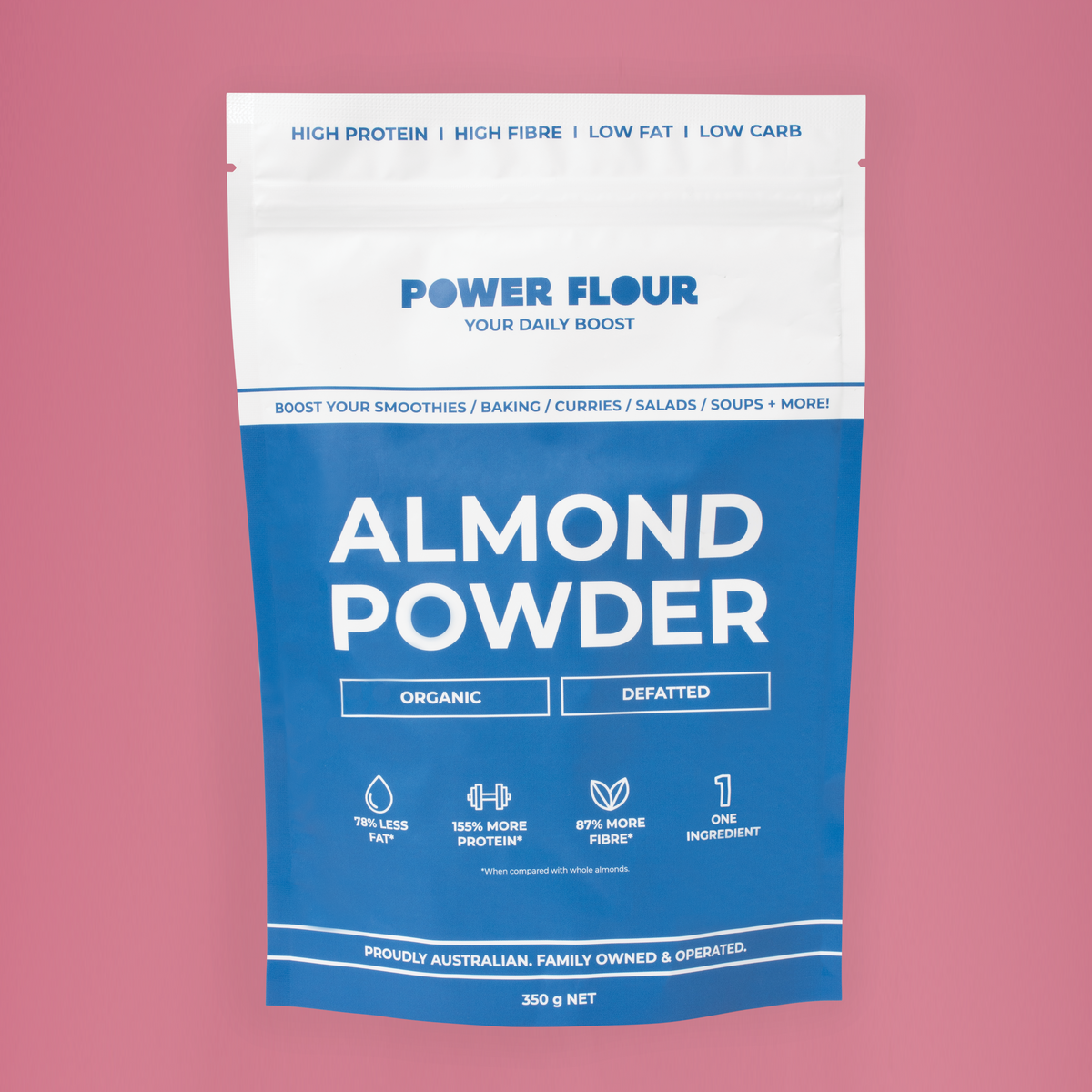 Defatted High Protein Almond Powder – Power Flour