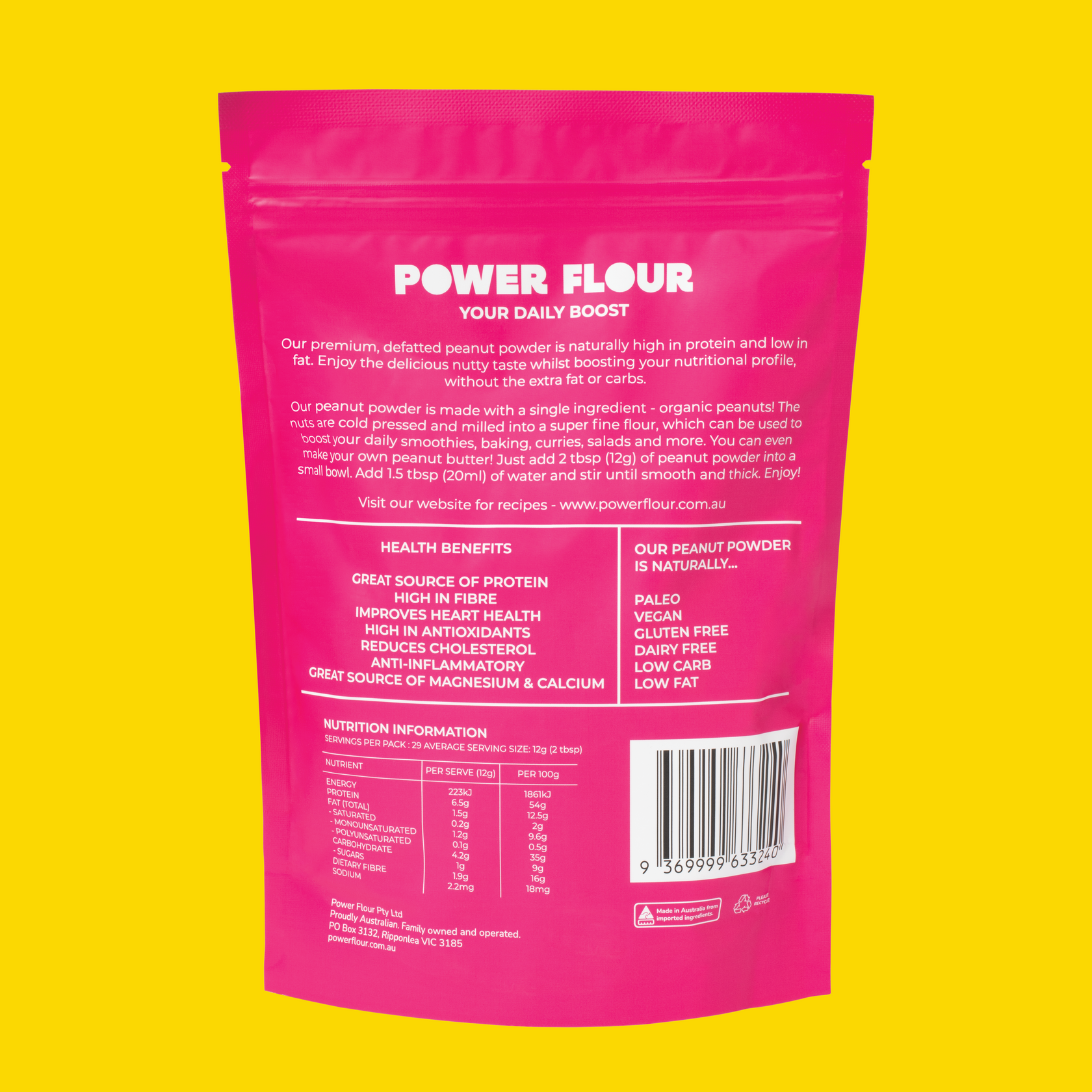 Defatted High Protein Peanut Powder – Power Flour